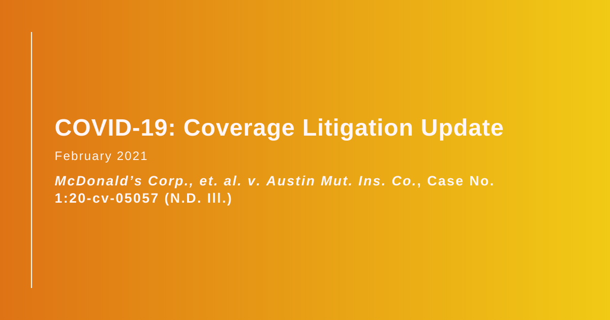 Nicolaides Fink Thorpe Michaelides Sullivan LLP | COVID-19: Coverage ...